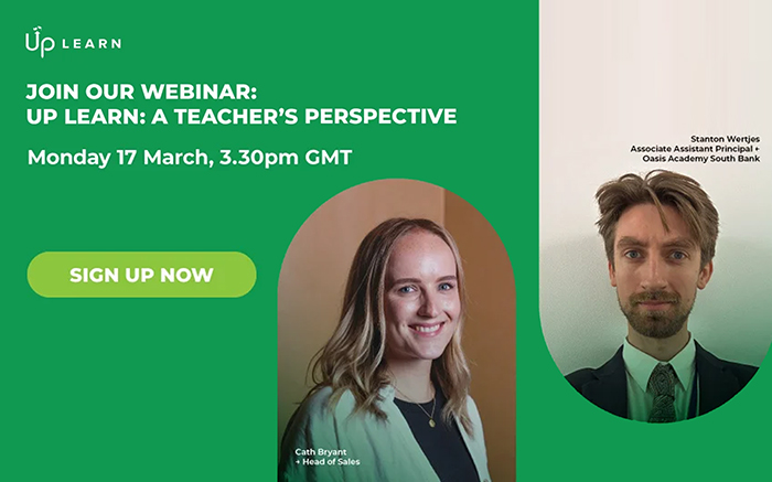 Webinar: A Teacher's Perspective | Up Learn